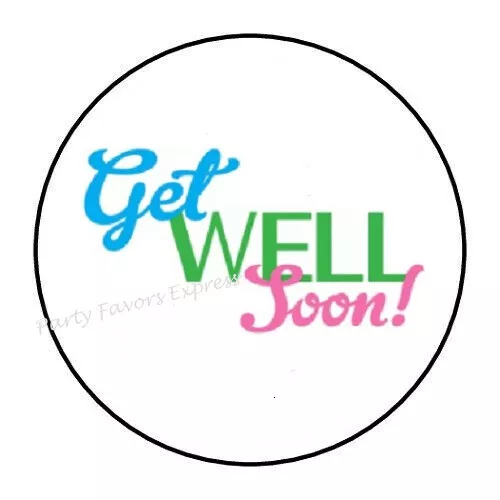 Get Well Soon Sticker Party Favors Sticker Envelope Seals Labels ...