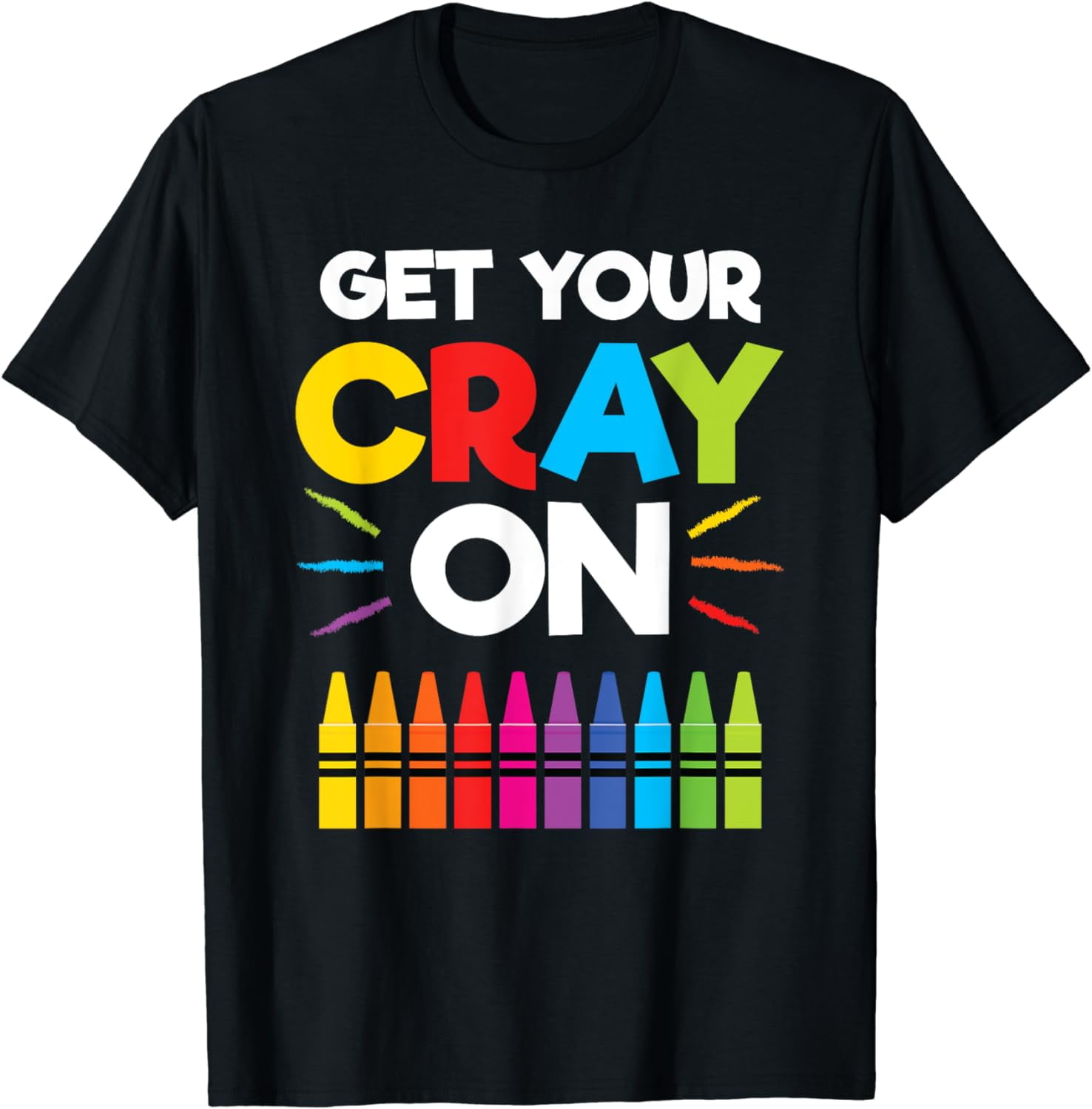 Get Your Crayon Shirt Boys Girls Kids 100th Day of School T-Shirt ...