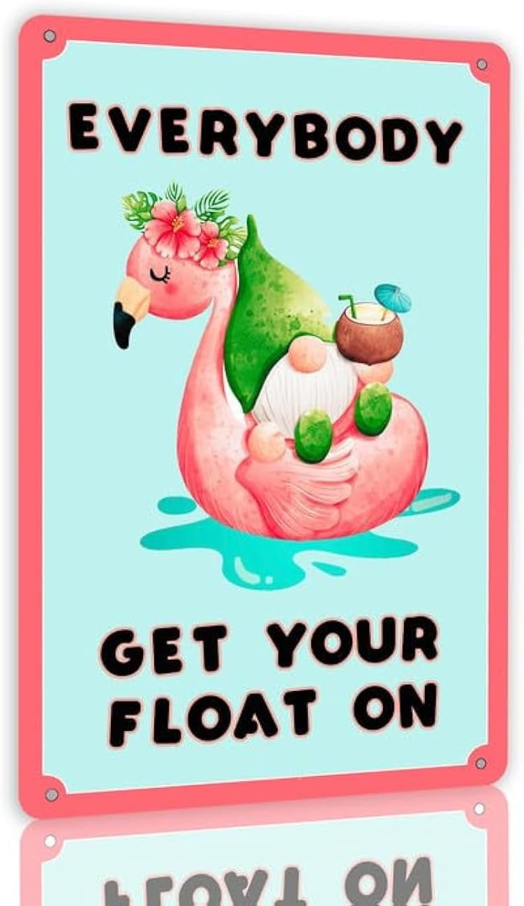 Get Your Float on Pool Sign Pool Float Decor Metal Sign Home Backyard ...