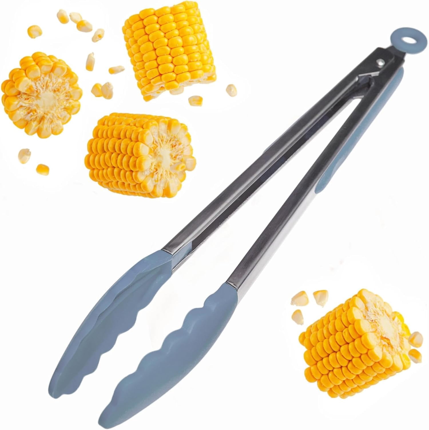'Get a ' Kitchen Tongs for Cooking 12 Inch - BBQ Tongs for Grill to 600 ...