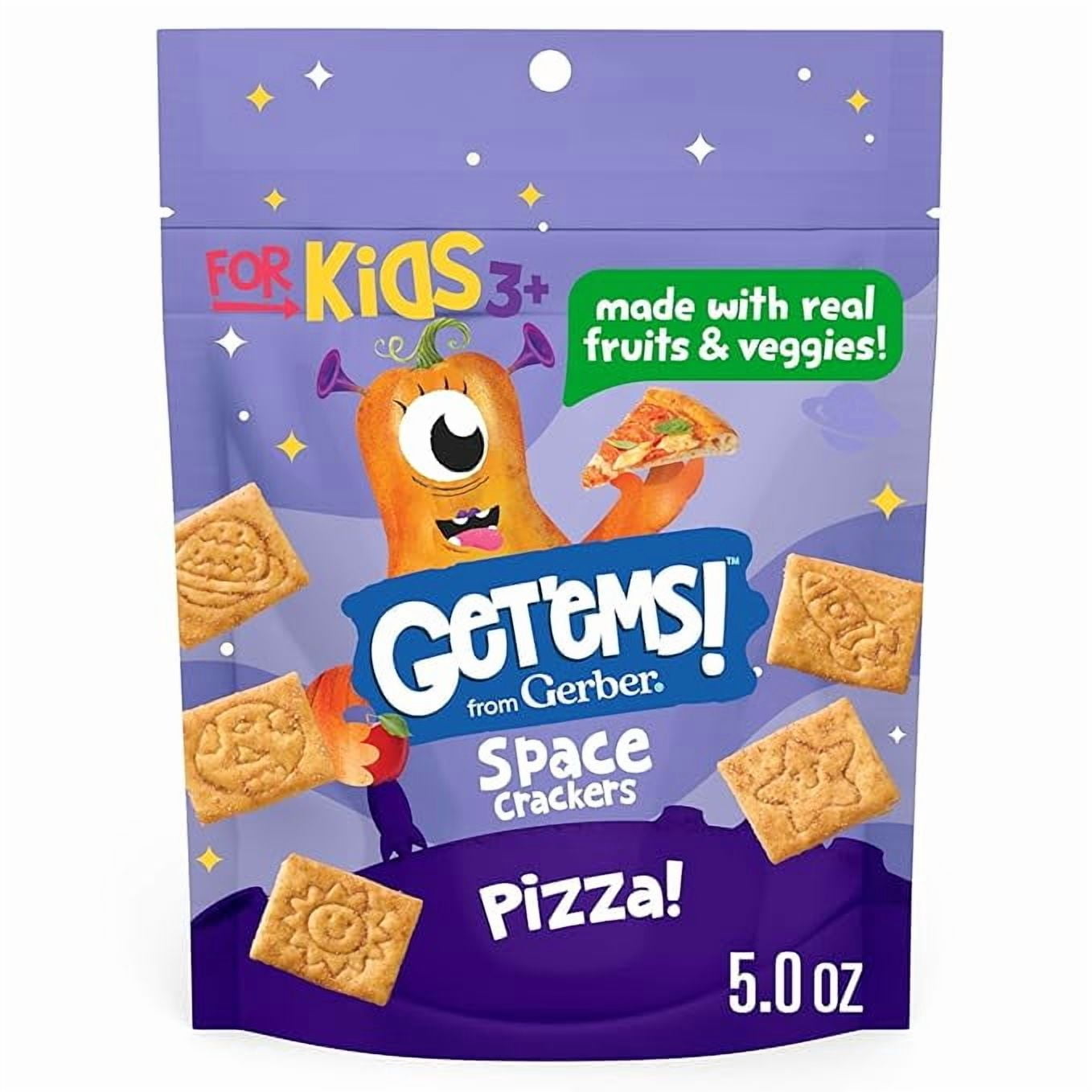 Get'ems! from Gerber Pizza Space Crackers, Kids Snack Made with Real ...