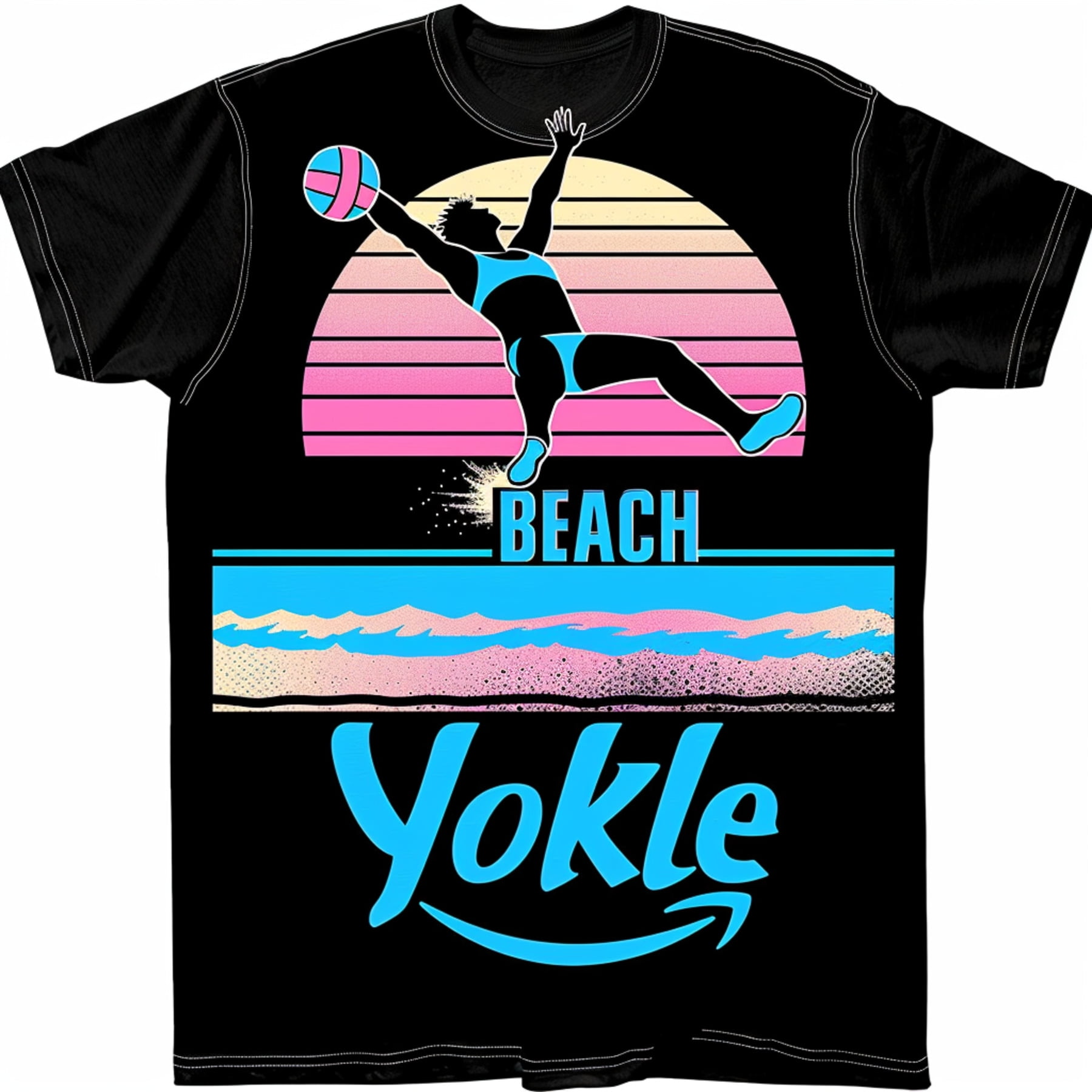 Get ready to hit the beach in style with our synthwave design featuring ...