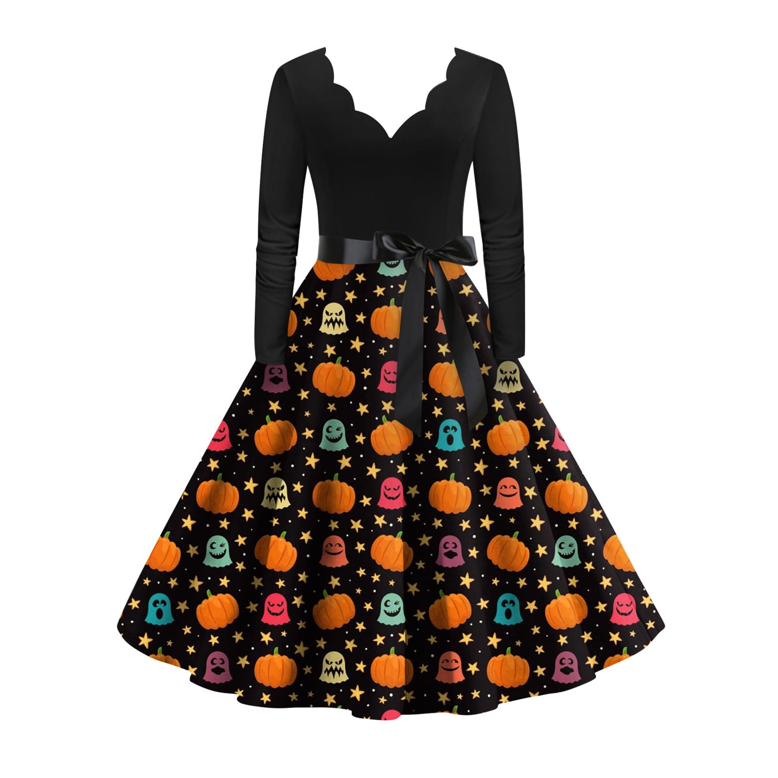 Get's Your Hallowee Ready! HIMIWAY Sweatshirt Dress Add a Touch Of ...