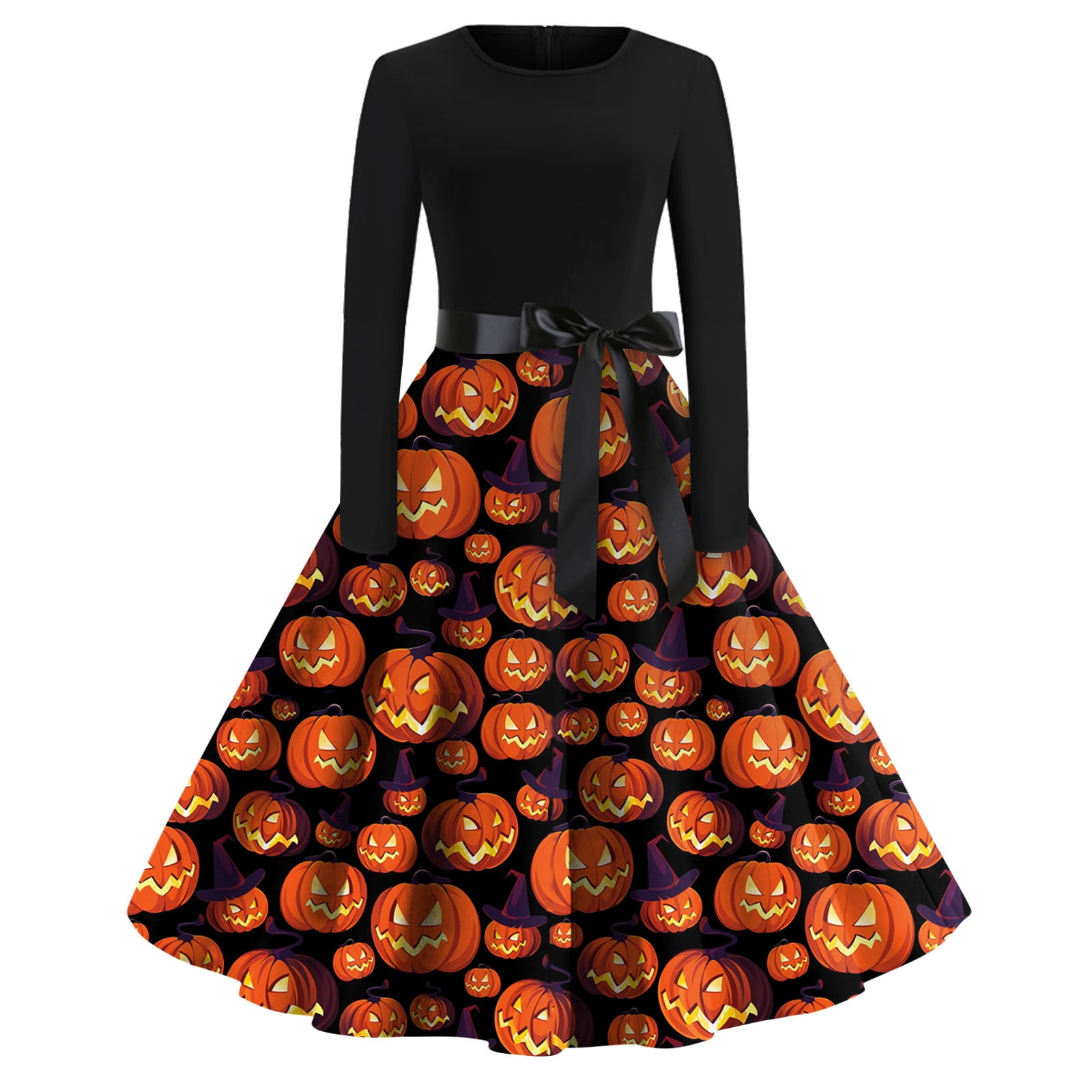 Get's Your Hallowee Ready! HIMIWAY Sweatshirt Dress Quirky Dress with a ...