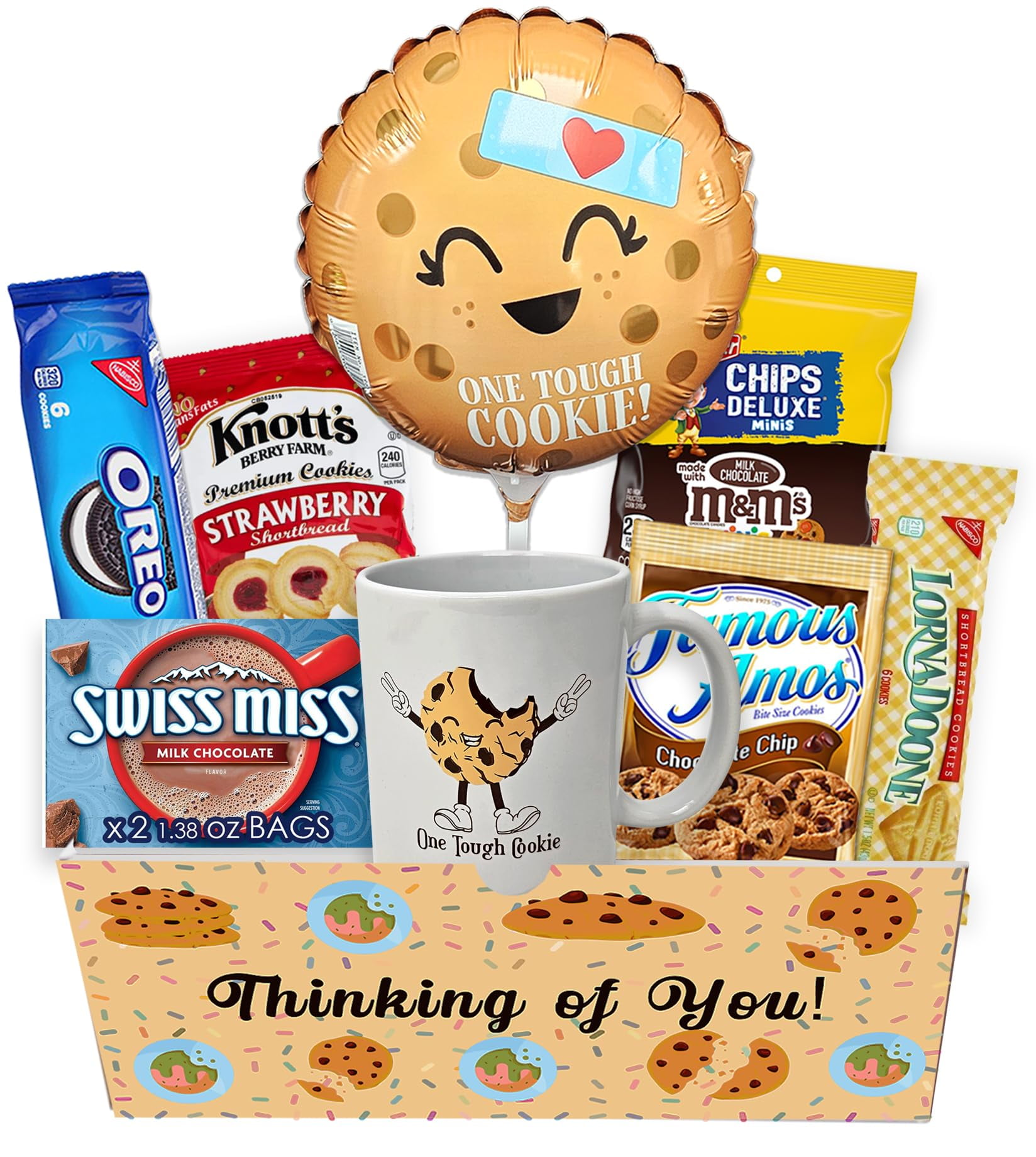 Get well Soon, One BDF32 Tough Cookie Gift Basket, Care package Snack ...