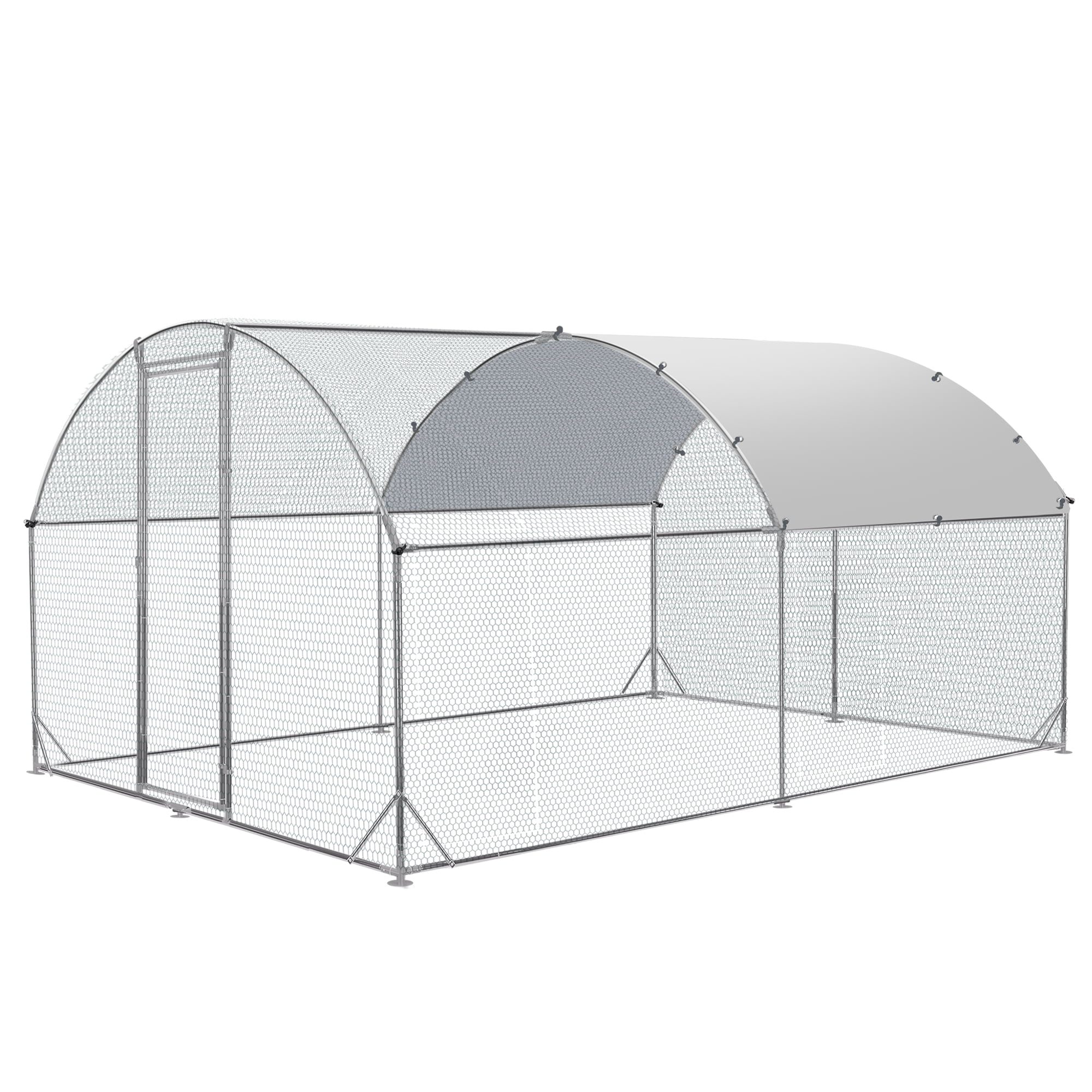 GetYes Chicken Coop with Water-Resistant Oxford Tarp and Galvanized ...