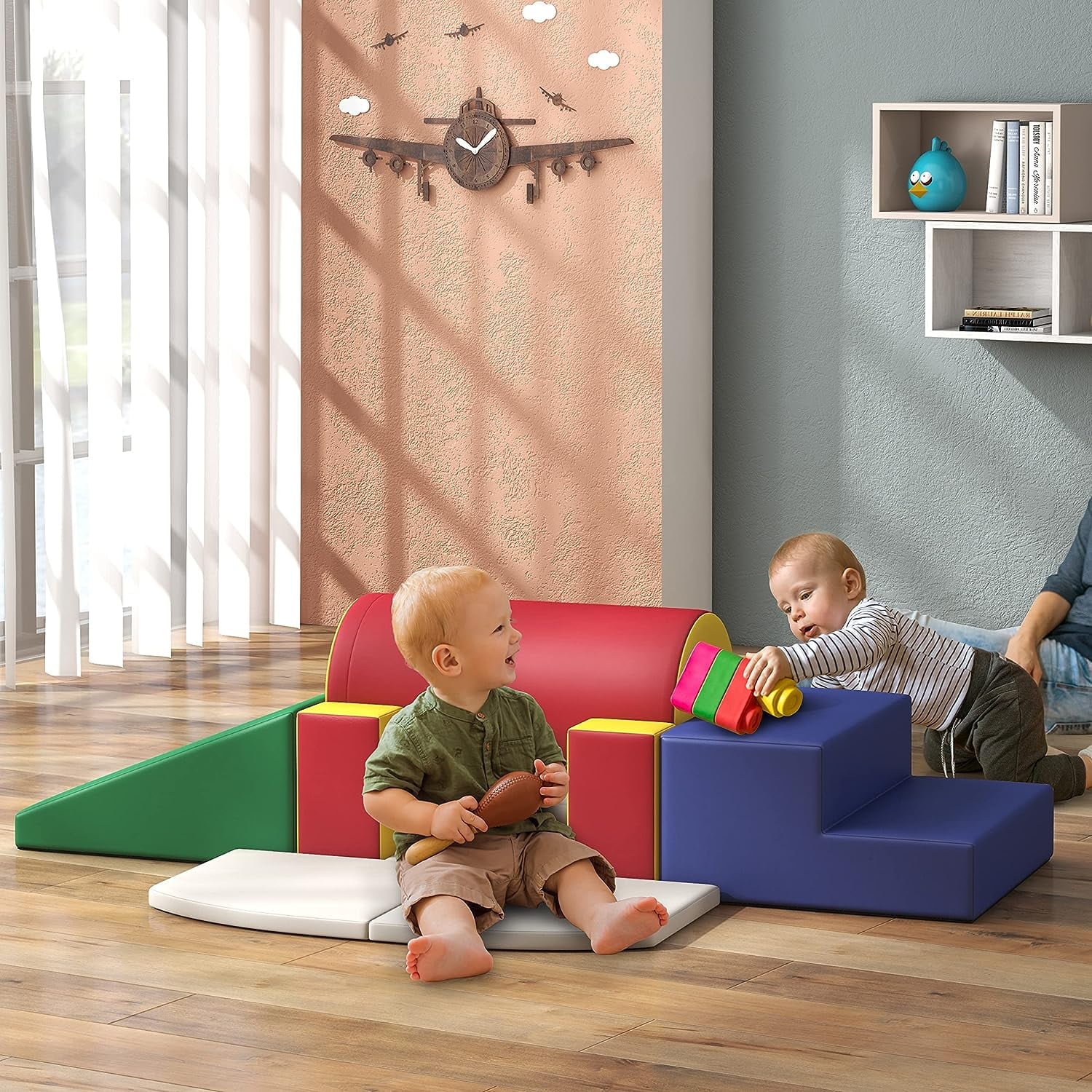 GetYes Crawling and Sliding Soft Foam Block, Crawl Activity Play Set ...