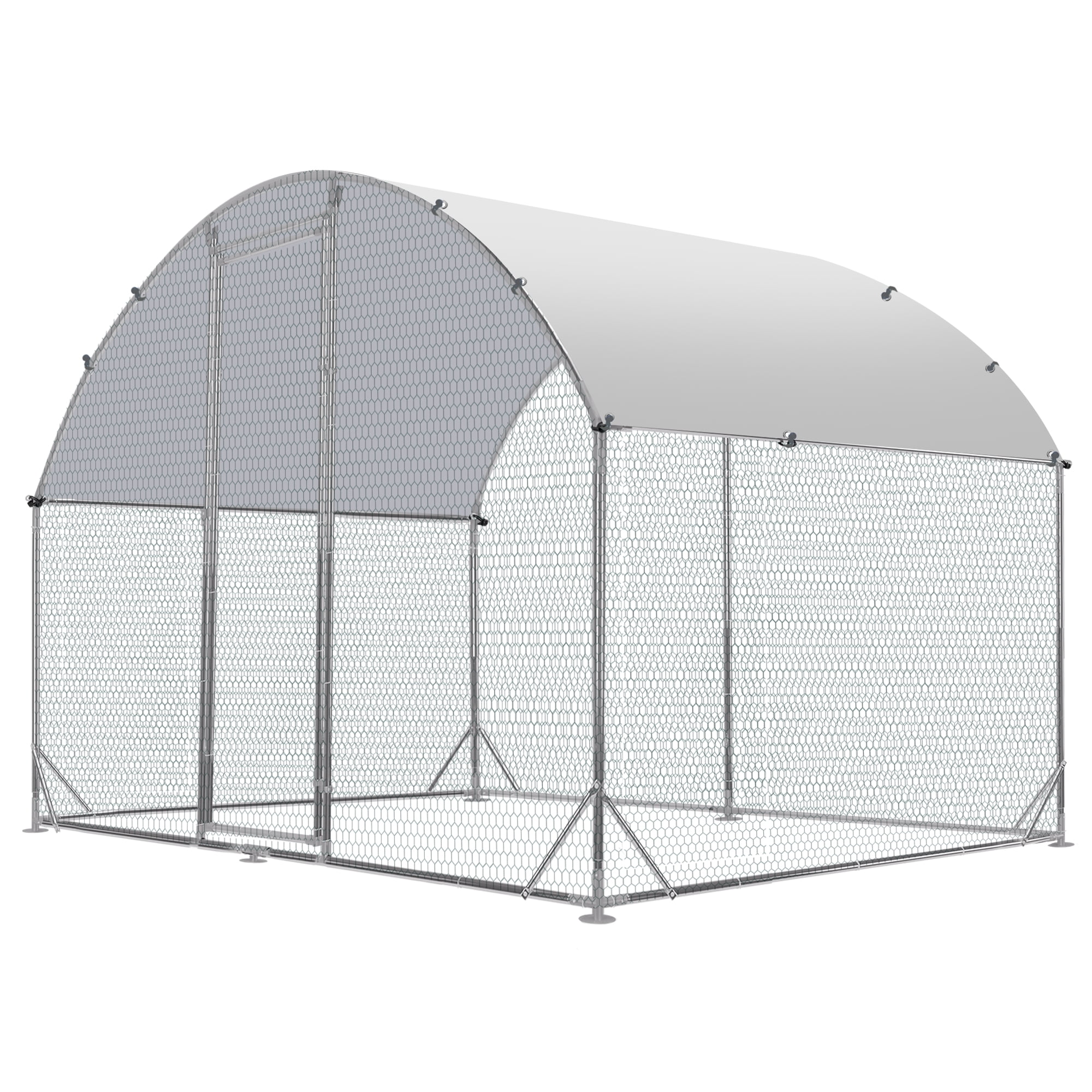 GetYes Dome Chicken Coop with Galvanized Steel Frame & Water-Resistant ...