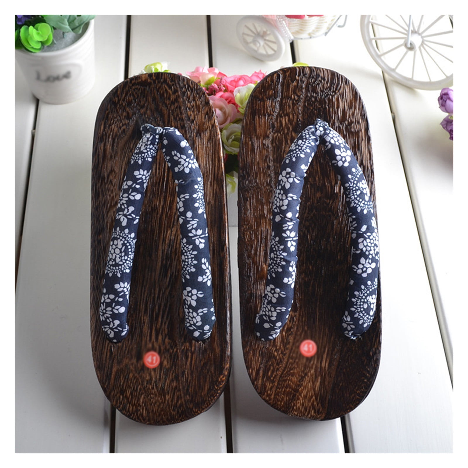 Geta Sandals Mens Wooden Geta Sandals Clogs Flip Flop Japanese ...