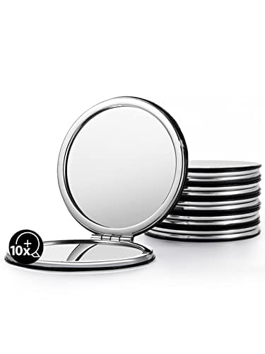 Getinbulk Compact Magnifying Mirror Bulk Set Of 6 Round Double Sided