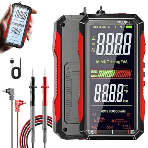 Getoverfinish Digital Multimeter, Fs899l Multimeter - 6000 Counts, USB ...