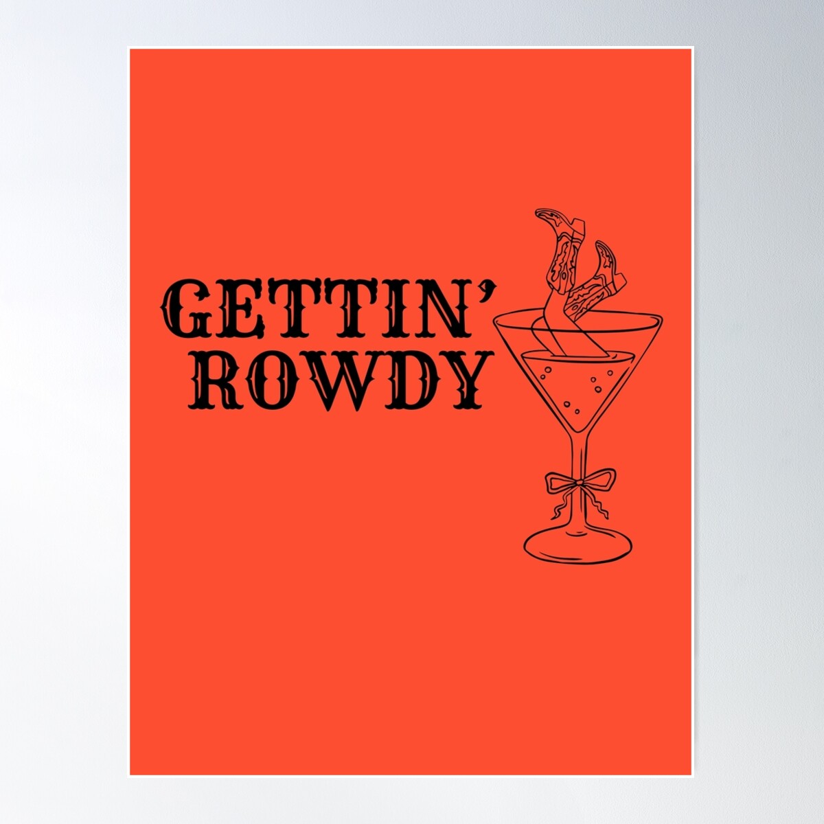Gettin' Rowdy | Western Cowgirl Bachelorette Engaged Gift Bridesmaid ...