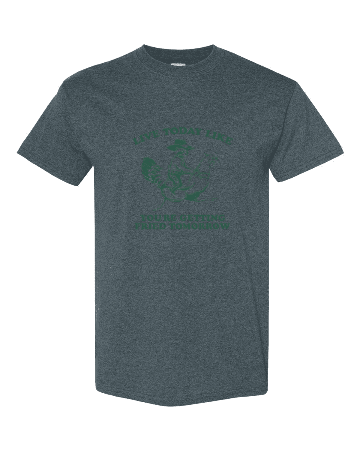 Getting Fried Tomorrow Funny Chicken Pun Meme Graphic Art Unisex T ...