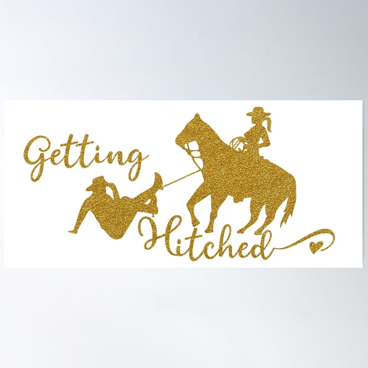 Getting Hitched Bachelorette Shirt/Jacket/Hats/etc. Poster, 8x12 ...