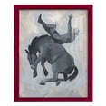 Getting Pitched II - Framed Print w/glass - Cherry Red - Walmart.com