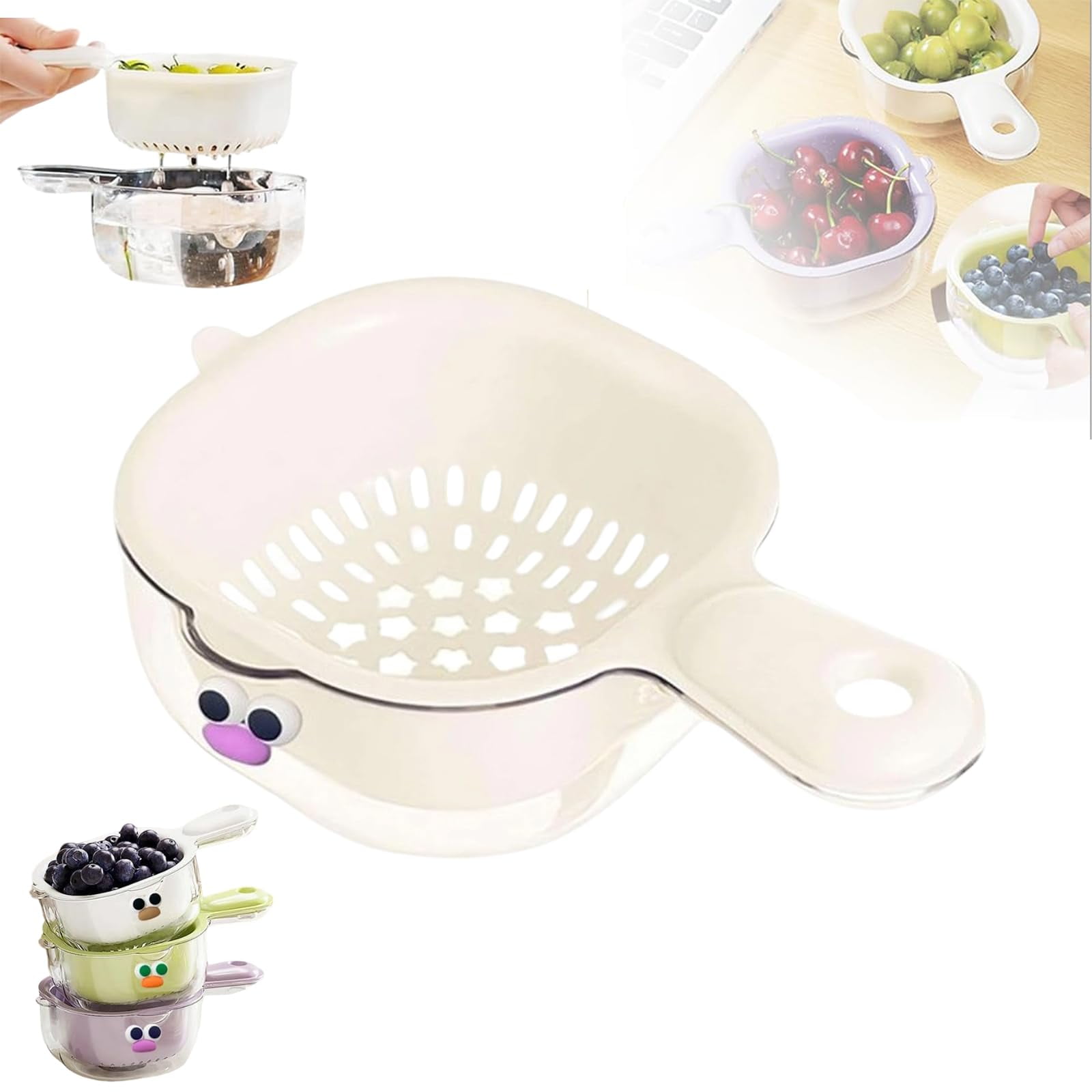 Gettoreach Draining Basket, Gettoreach 2 in 1 Multi-function Drain ...