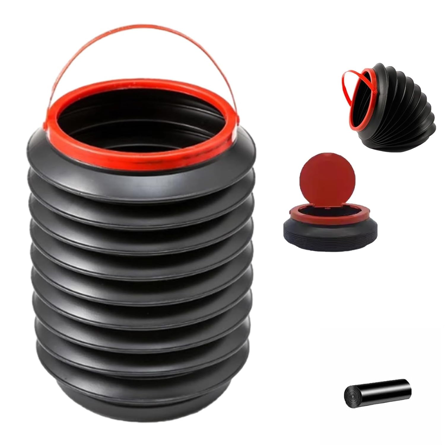 Gettoreach Portable Car Trash Bin, Foldable Outdoor Fishing Bucket ...