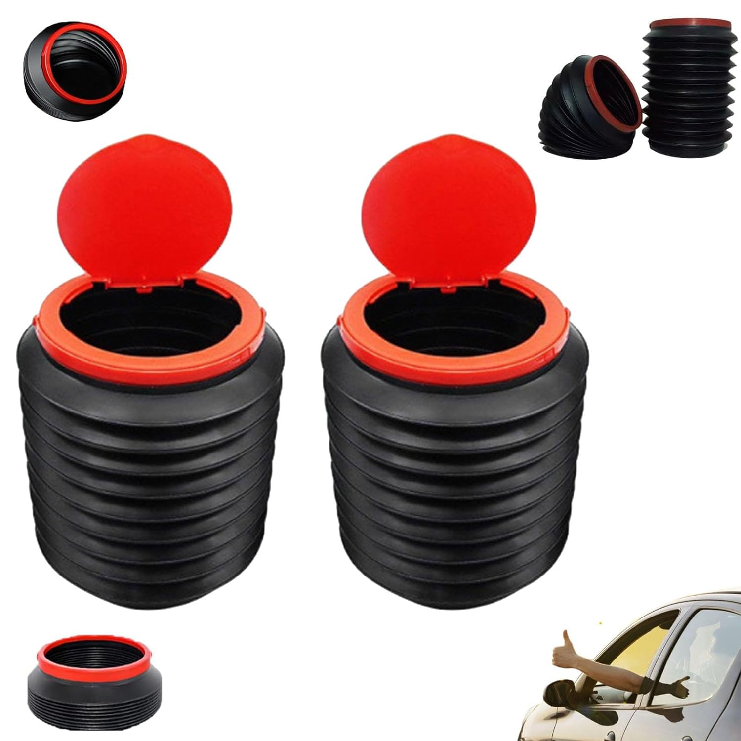 Gettoreach Portable Car Trash Bin,Portable Car Trash Bin Foldable ...