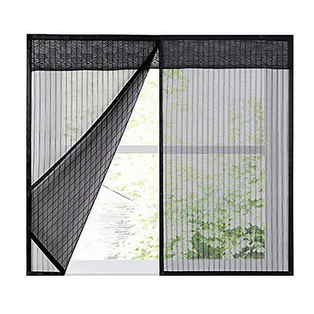 GettyGears Magnetic Window Screen Mesh Curtain with Magnets for Window ...