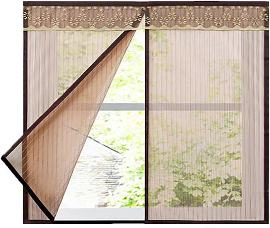 GettyGears Magnetic Window Screen Mesh Curtain with Magnets for Window ...