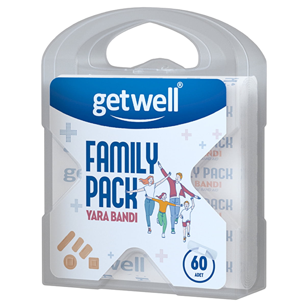Getwell Family Pack Band Aid 60 Pieces - Walmart.com