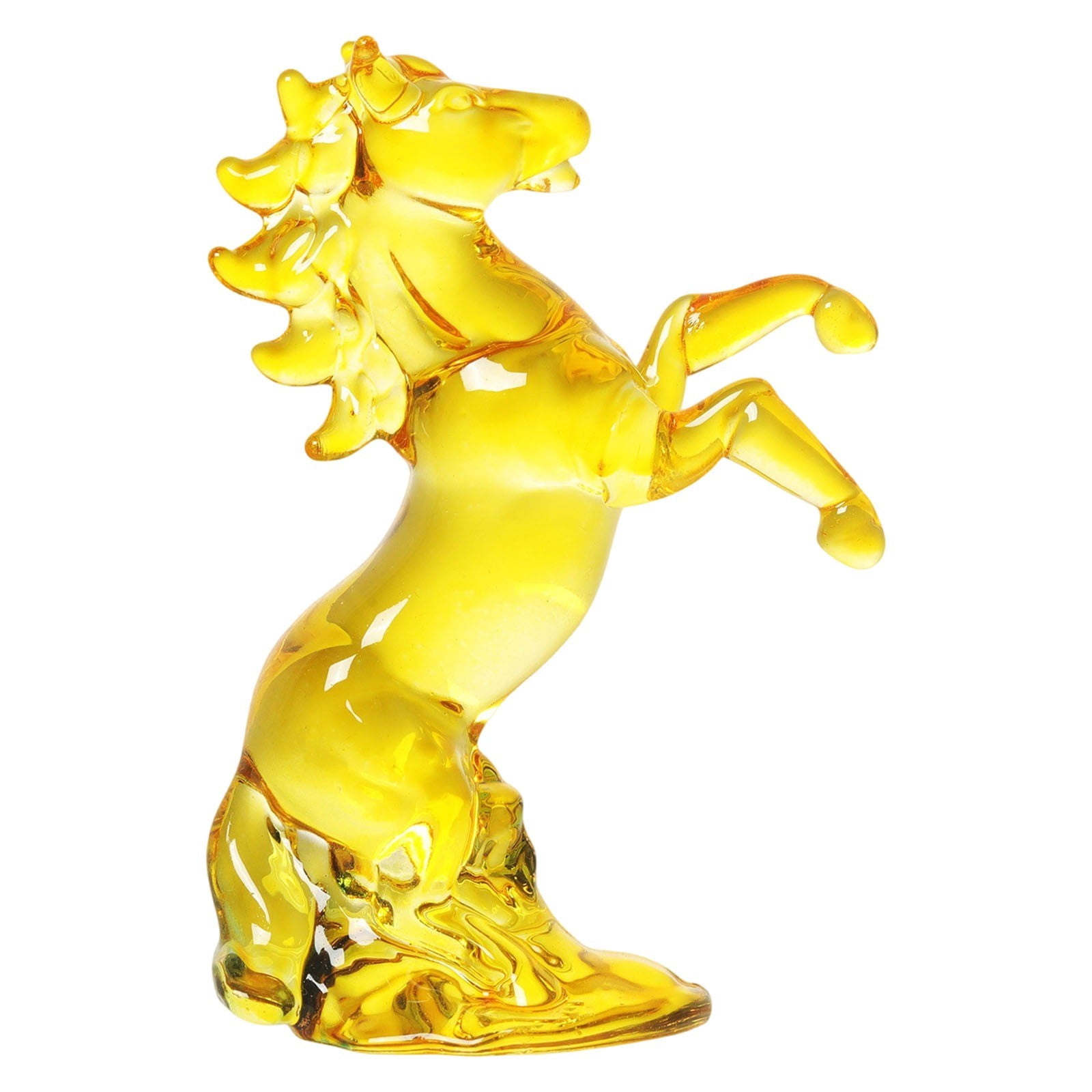 Getwin Desktop Object,Five-Colored Horse Crystal Handicraft Display ...