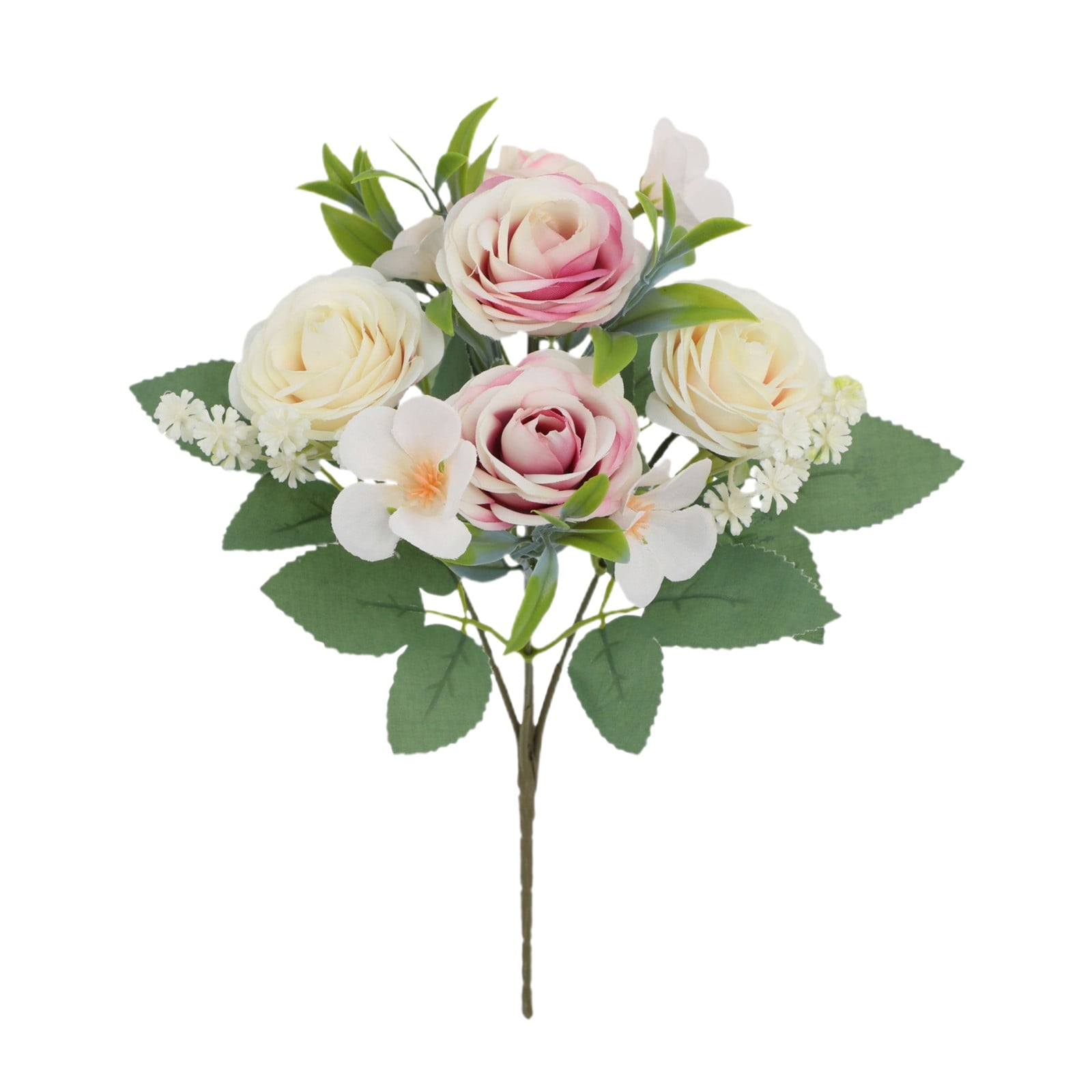 Getwin Fake Rose Stem,Lifelike Silk Flower Arrangement,for ...