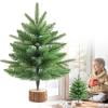Getwin Household Object,Christmas Bare Tree,Potted Flocked Christmas ...