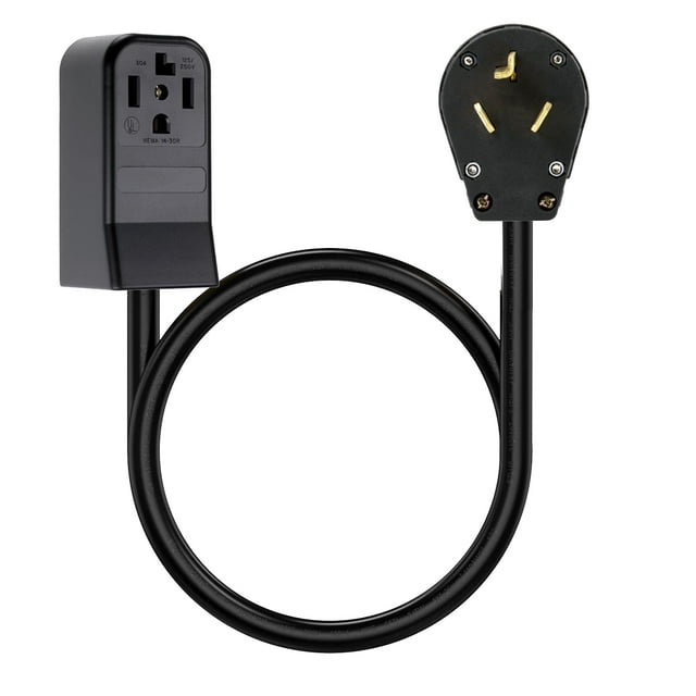 Getwiredusa 30 Amp Dryer Adapter Cord, Electrical Conversion Power, 10 ...