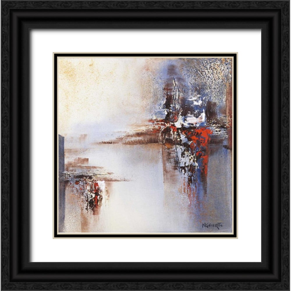Geurts, Nelly 12x12 Black Ornate Wood Framed with Double Matting Museum ...
