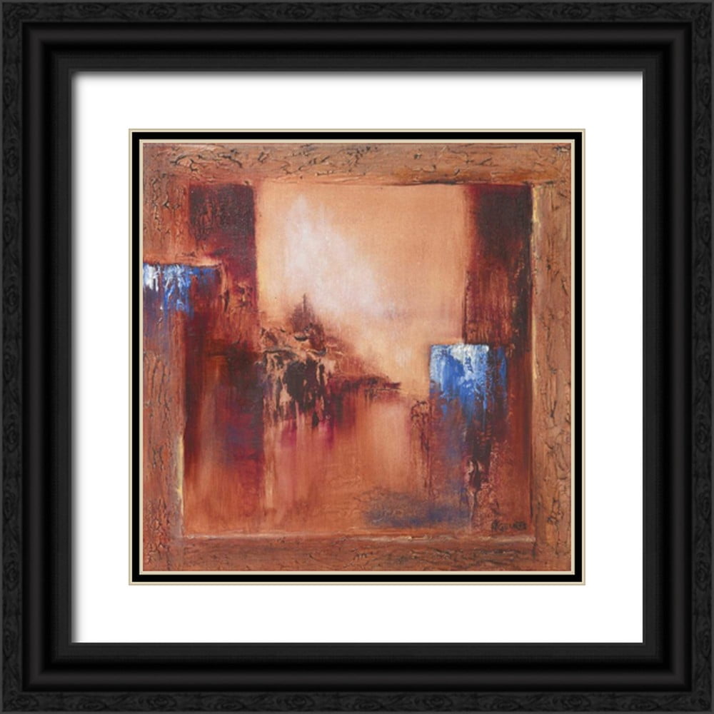Geurts, Nelly 15x15 Black Ornate Wood Framed with Double Matting Museum ...