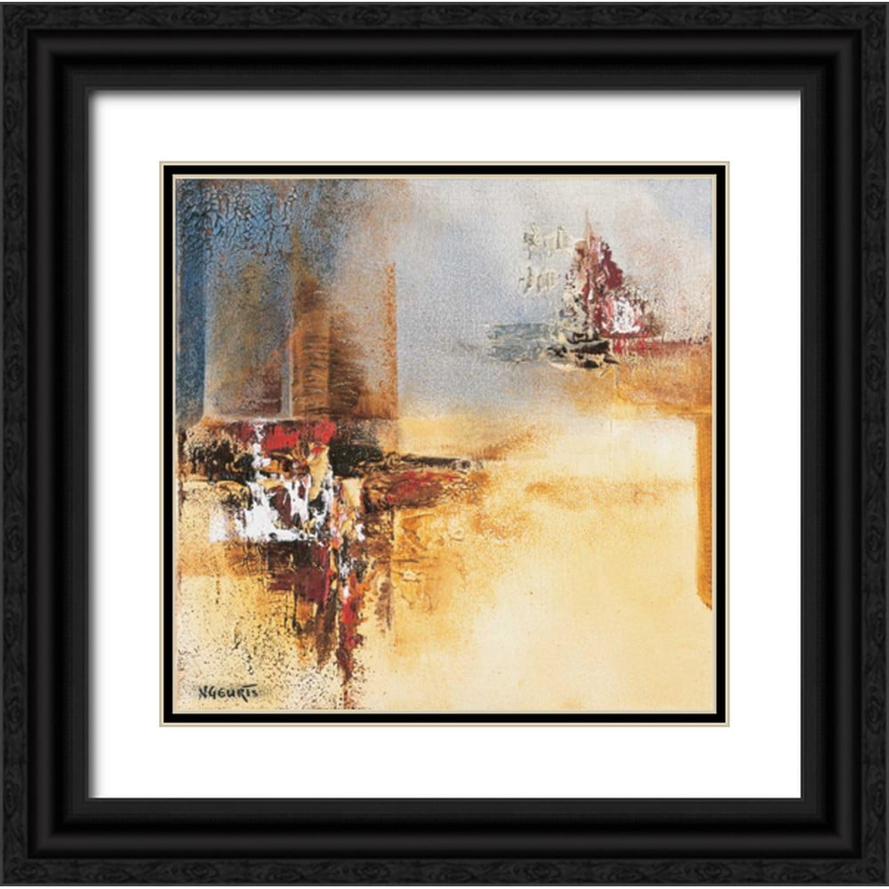 Geurts, Nelly 15x15 Black Ornate Wood Framed with Double Matting Museum ...