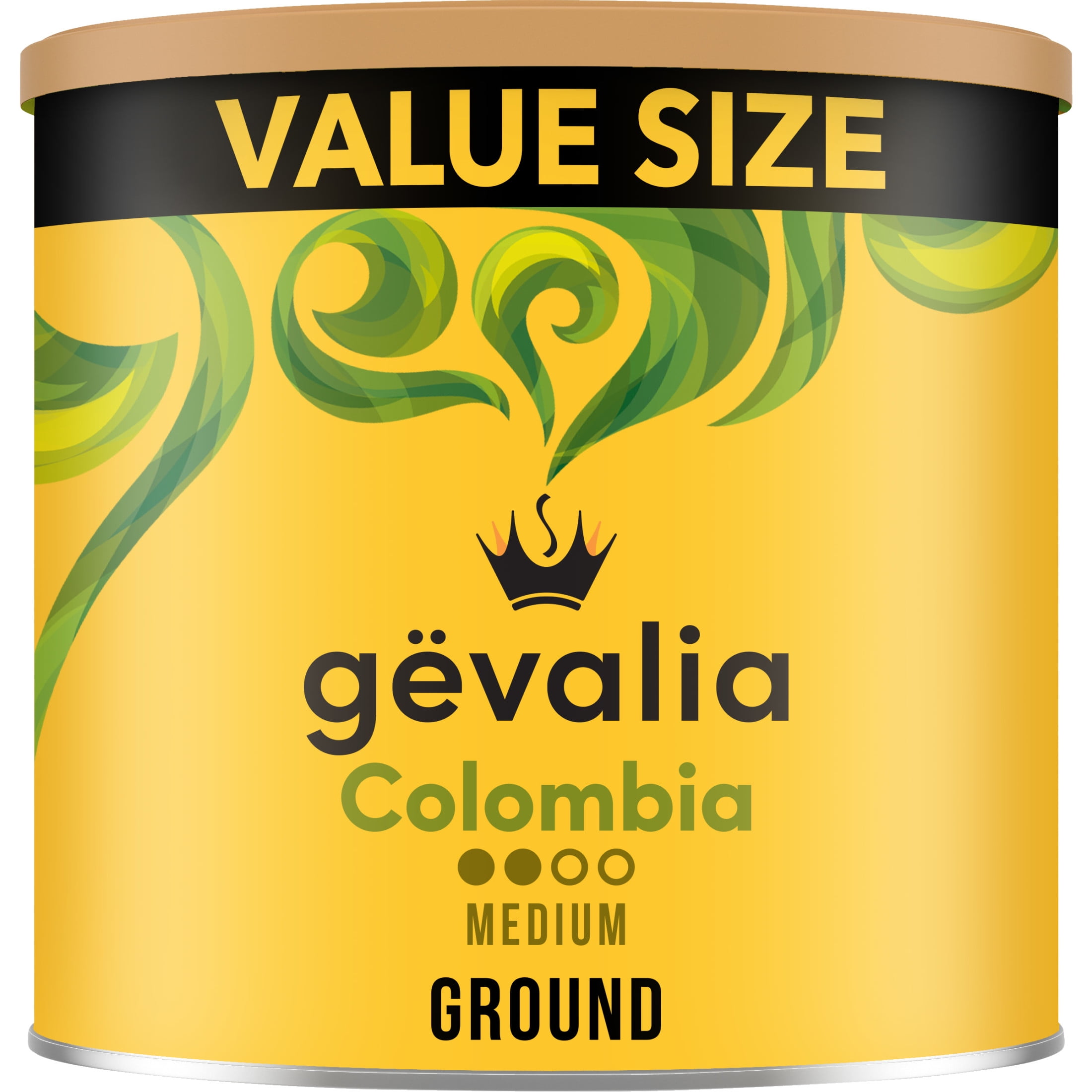 Gevalia Colombian Medium Roast Ground Coffee, 31.9 oz Canister ...