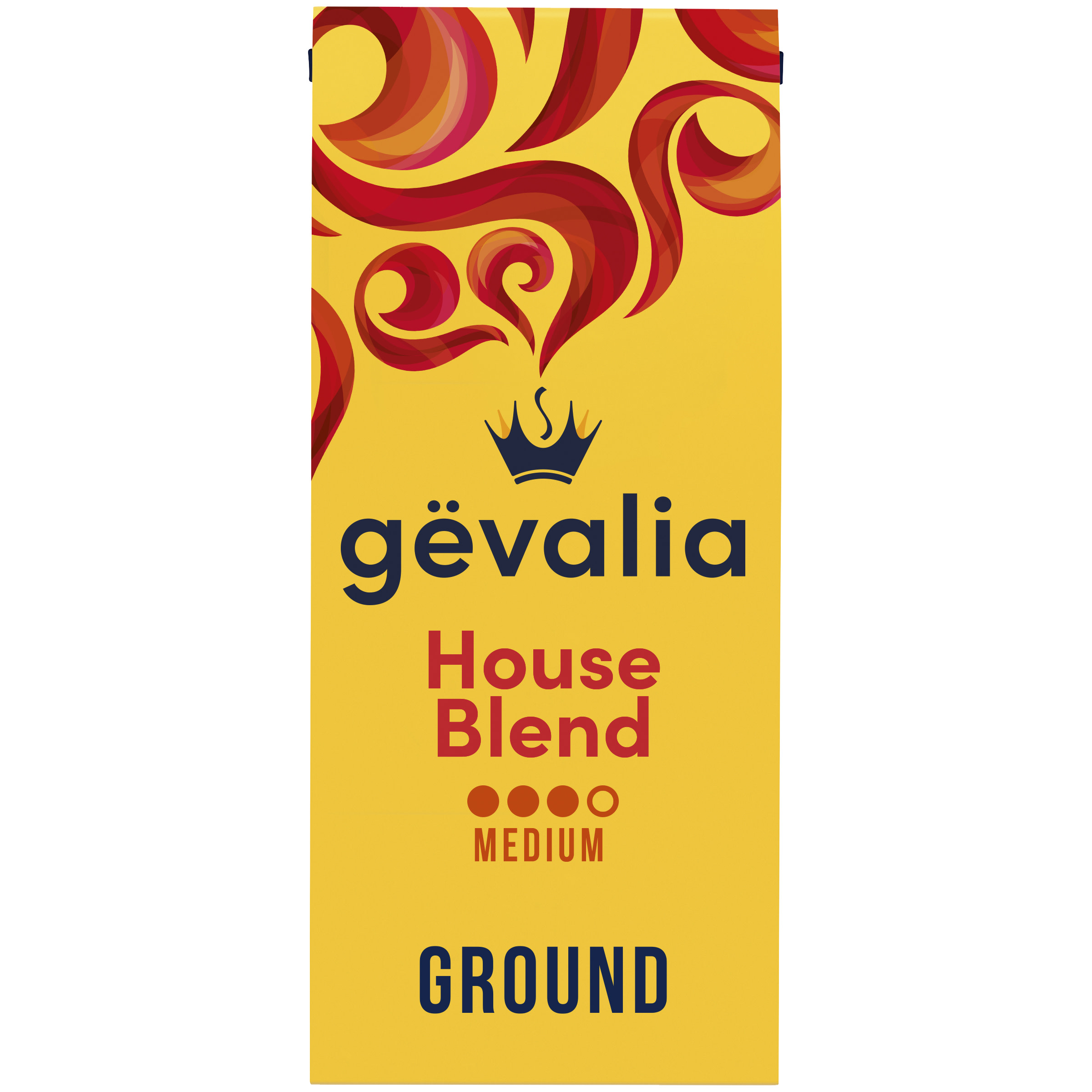 Gevalia Decaf House Blend Ground Coffee, Decaffeinated, 12 oz. Bag ...