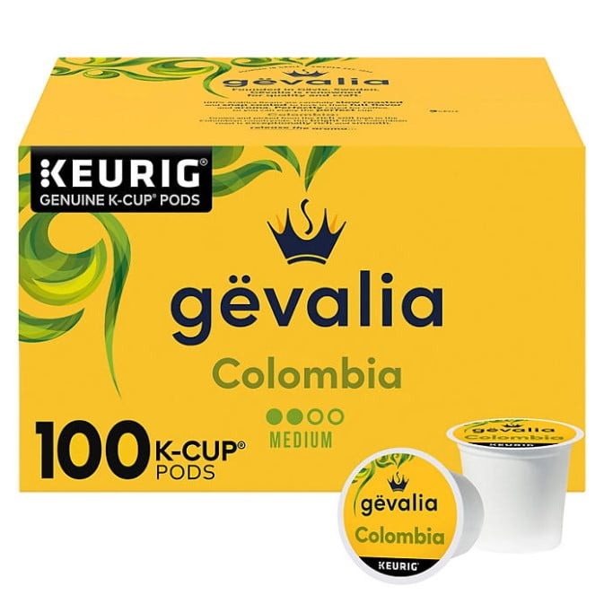 Gevalia Medium Roast K-Cup Coffee Pods, Colombia Blend (100 ct ...