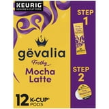 Gevalia Mocha Latte K-Cup Espresso Coffee Pods & Latte Froth Packets ...