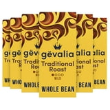 Gevalia Traditional Mild Roast Whole Bean Coffee (6 ct Pack, 12 oz Bags ...