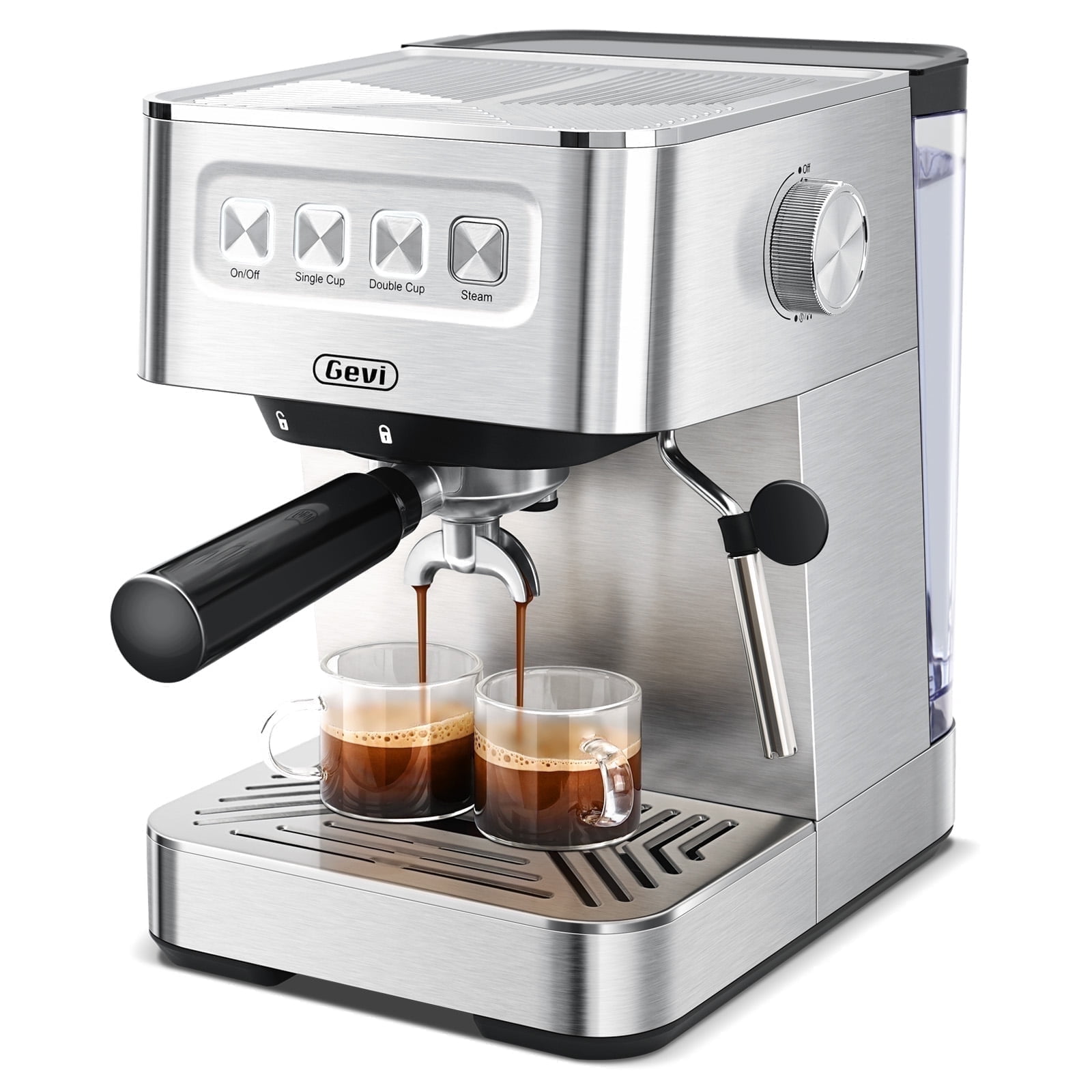 Gevi 20 Bar Espresso Machine, Stainless Steel, Residential - Walmart.com
