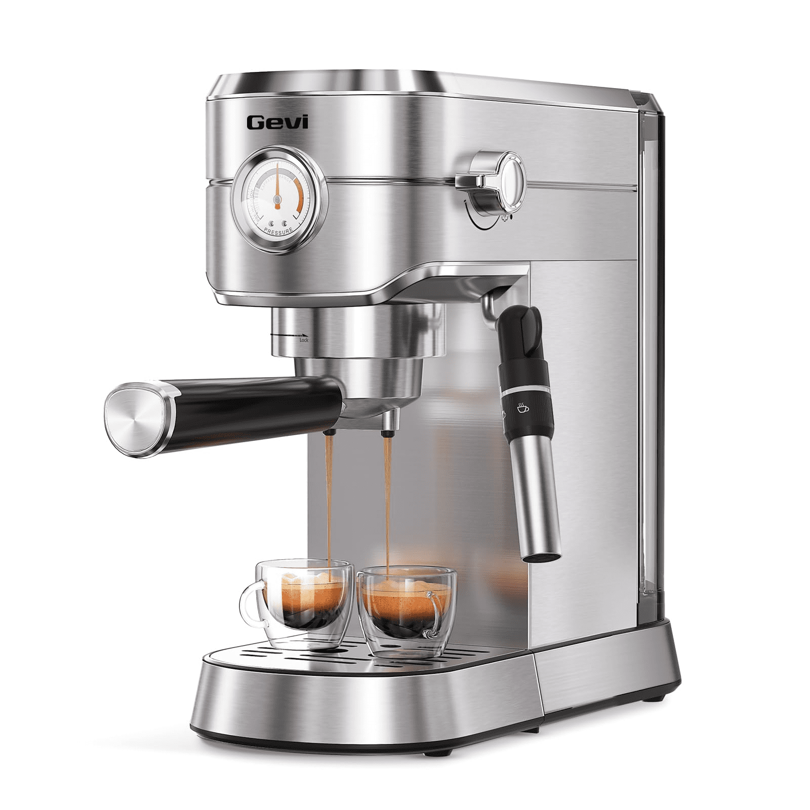 Gevi 20 Bar Espresso Machine with Automatic Milk Frother, Compact ...
