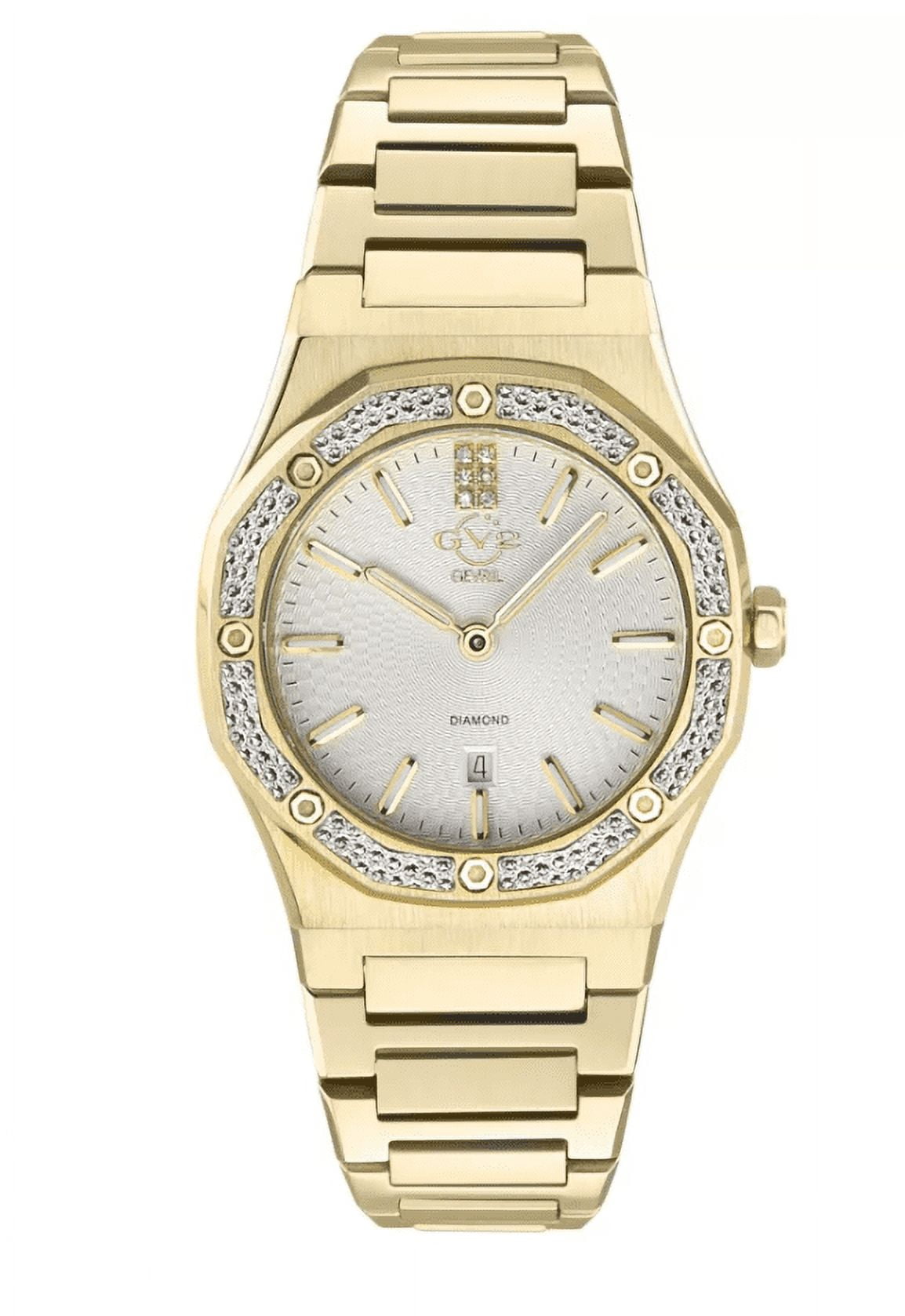 Gevril GV2 Women's Palmanova Gold-Tone Ion Plating Swiss Quartz ...