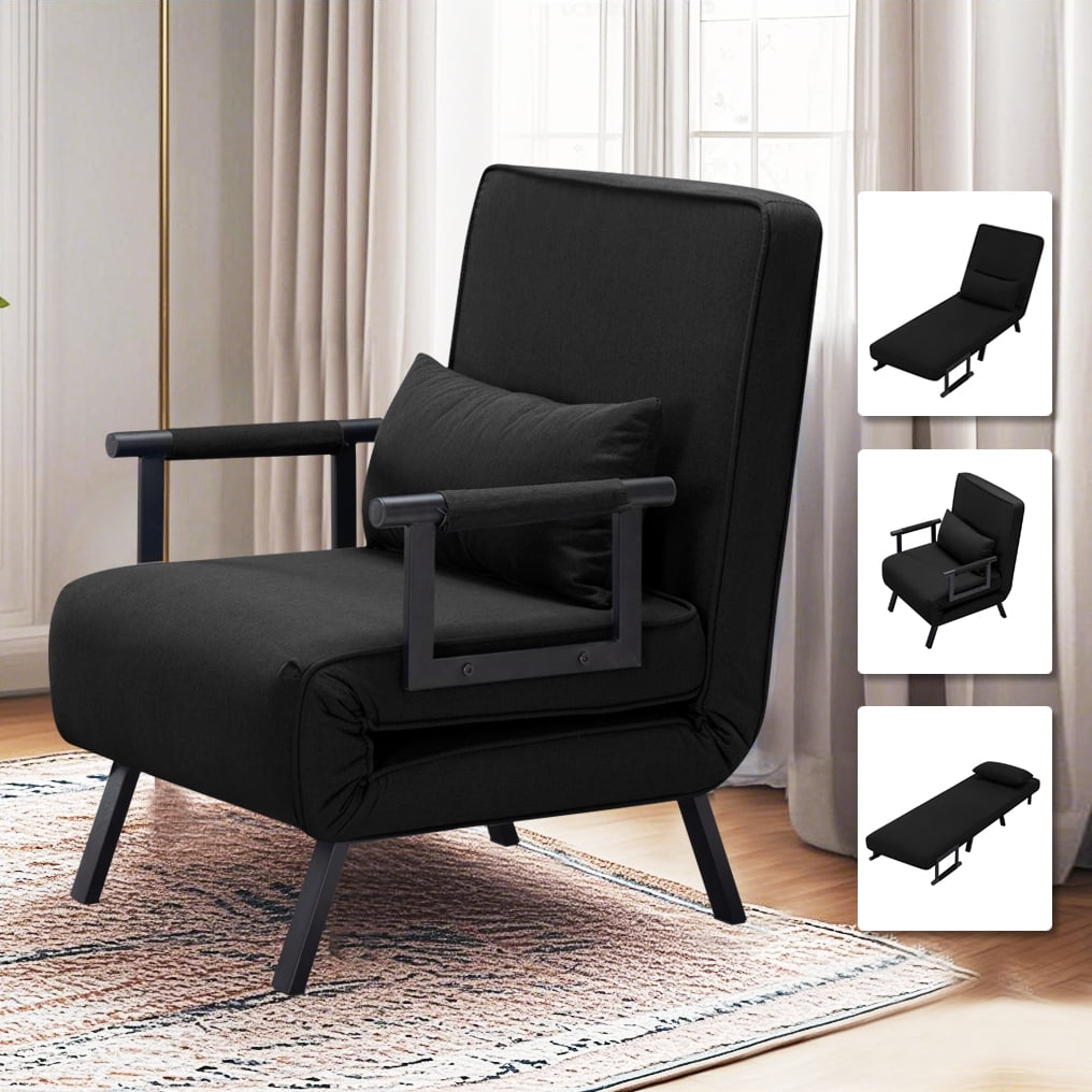 Free Shipping! Gewnee 26” Folding Arm Chair 4-in-1 Convertible Sofa Bed ...