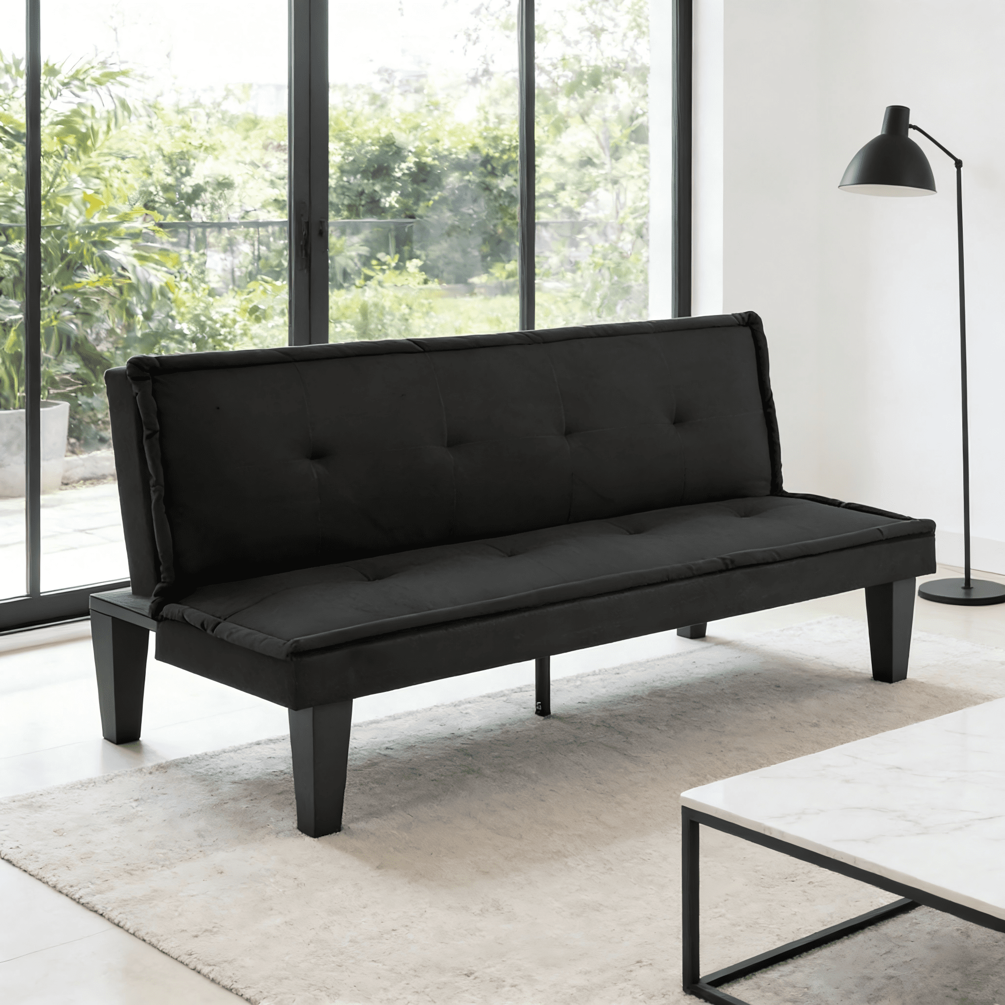 Gewnee 62.99 inch Futon Sofa Bed,Multi-Functional Sofa with 5-level ...