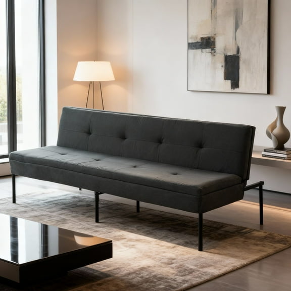 Maykoosh Retro Revival Queen Futon Frame Set with Storage Drawers - 86 ...