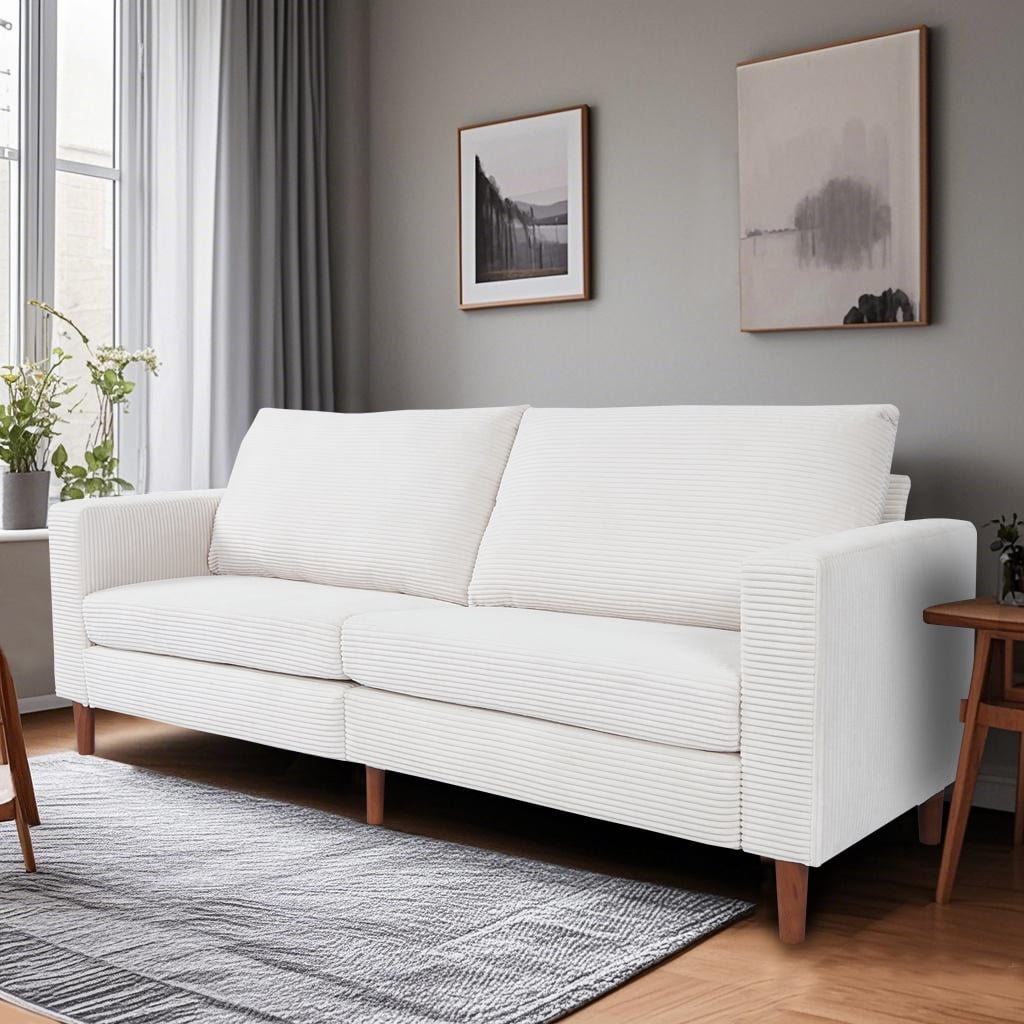 Gewnee Corduroy Modern Elegant Loveseat Sofa Couch, Small Couches for ...