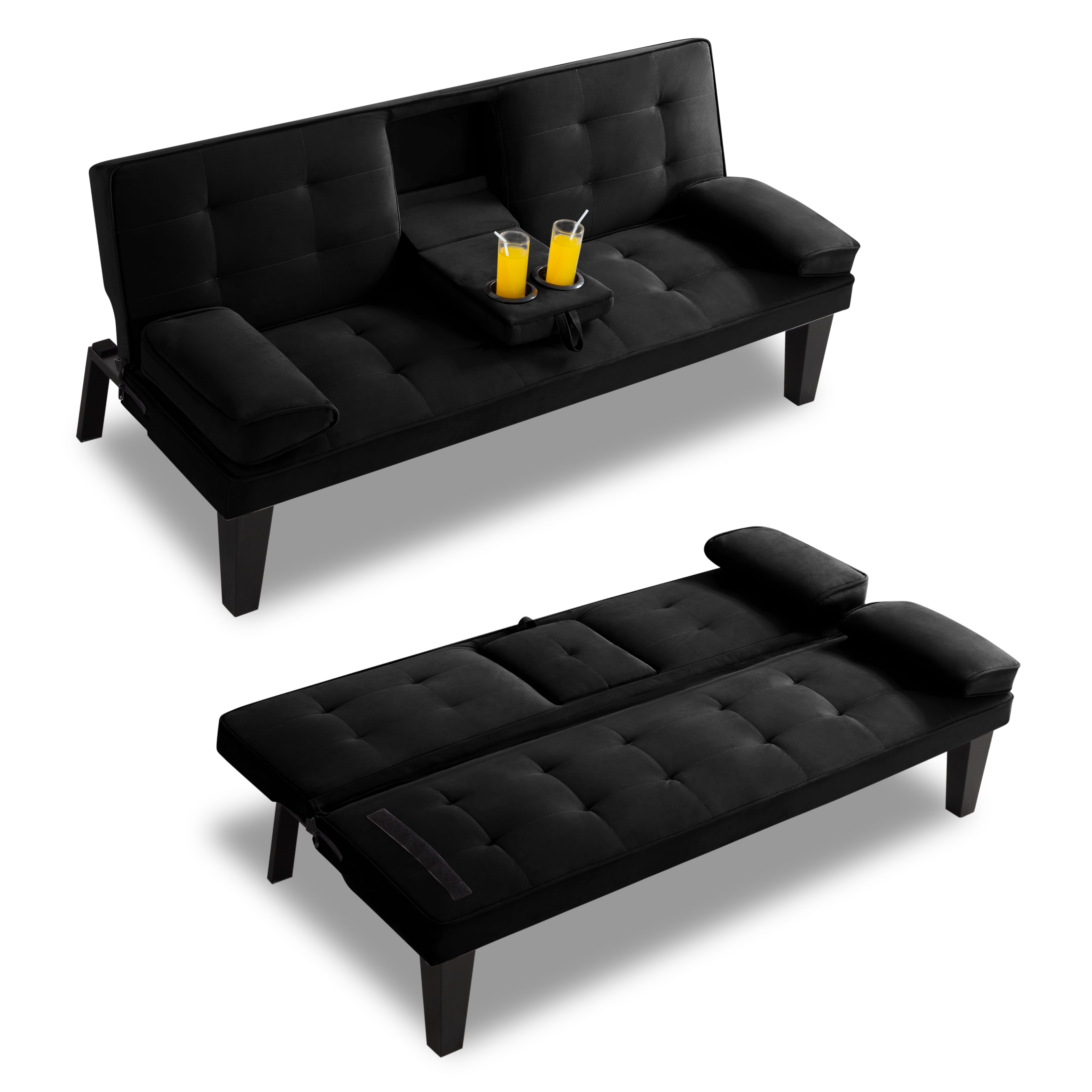 Gewnee Futon Sofa Bed Modern Sofa Couch Convertible Sofa Sleeper for ...