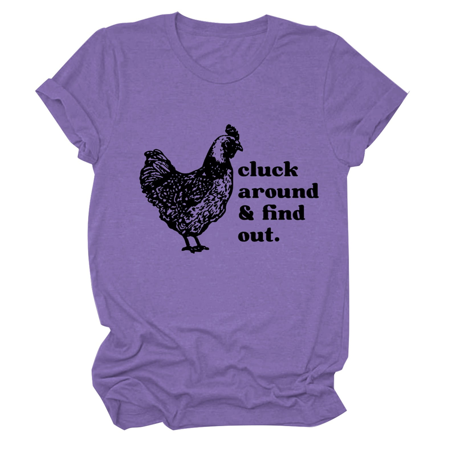 Gewsdrf Tshirts Shirts for Women,Graphic Tees,Cute Cluck Graphic Women ...