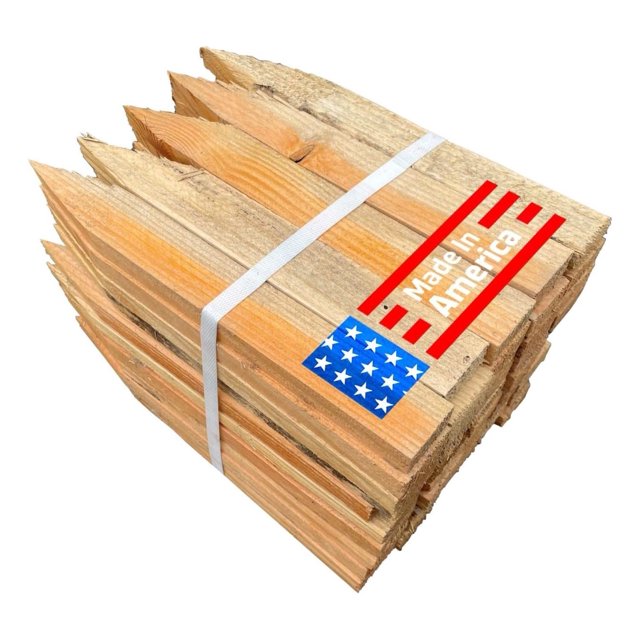 Gexandy 12" Wooden Grading Stakes - Heavy Duty Stakes for Construction ...