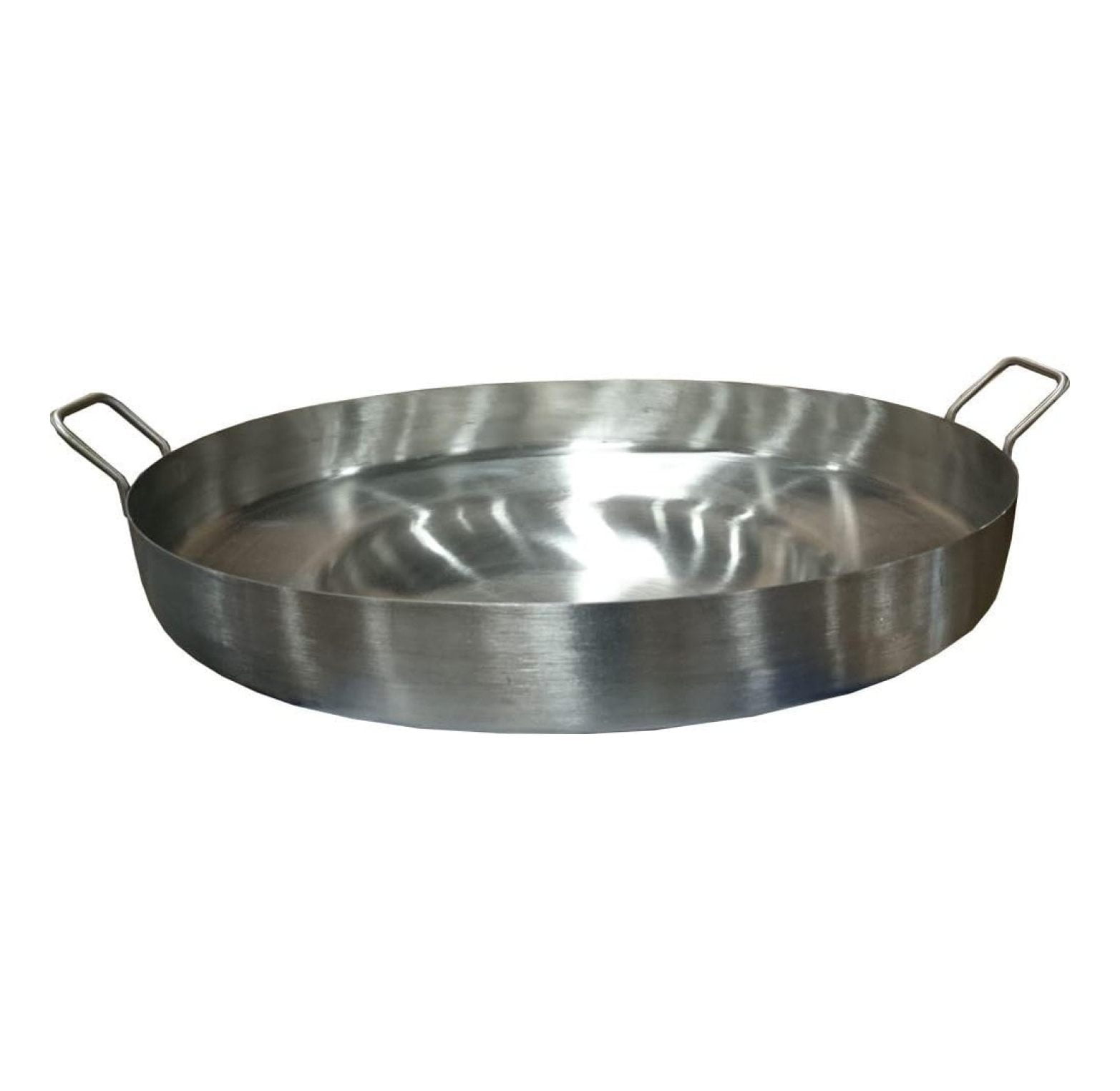 Gexandy 22" Heavy Duty 5" Deep Regular Concave Stainless Steel Comal ...