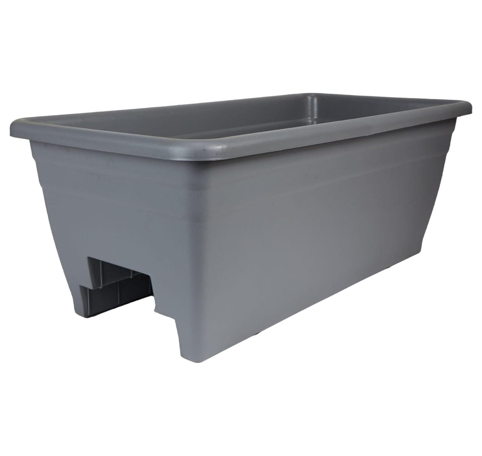 Gexandy 24 Inch Deck Railing Planter Box - Decorative Lightweight ...