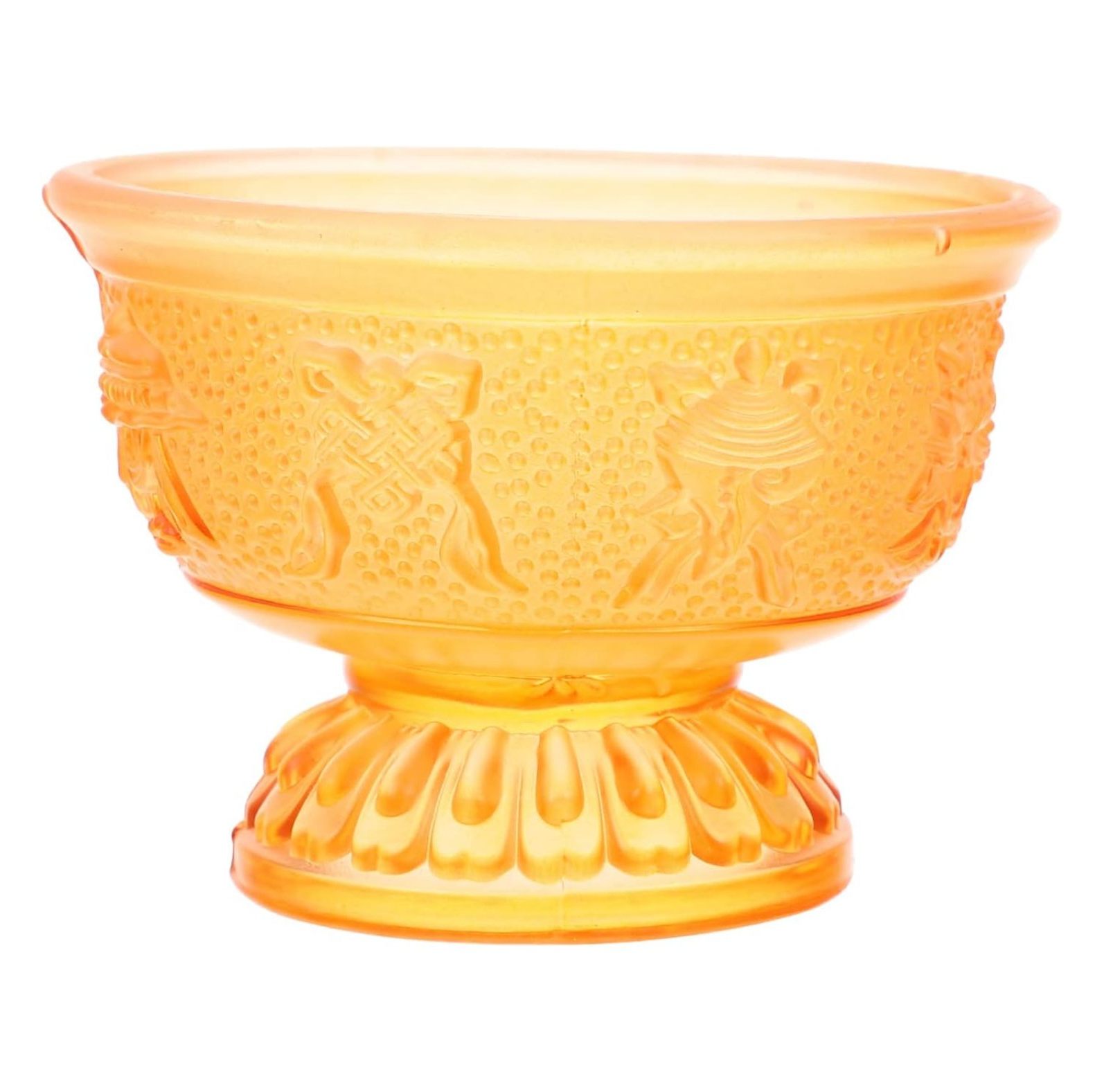 Gexandy Altar Cups Glass Holy Water Offering Bowl Tibetan Buddhist ...